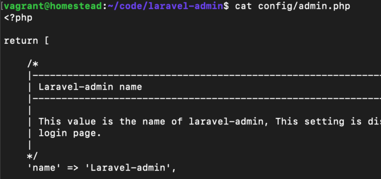 【Laravel-admin】Laravel-admin拡張機能 configの検証 | break time